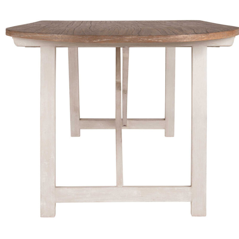 83″ Hudson Table with White Trestle Base – Hilton Head Furniture